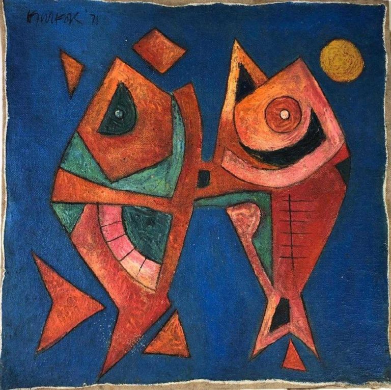 Ang Kiukok (1931 - 2005) Oil on Board - Sarasota Estate Auction