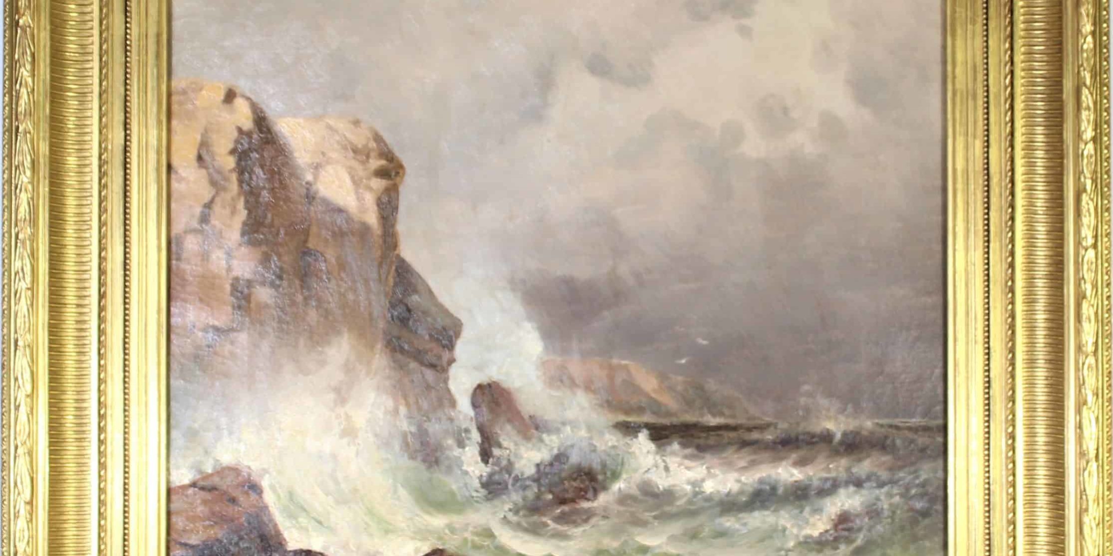 Edward Moran (American 1829-1901) O/C - Sarasota Estate Auction